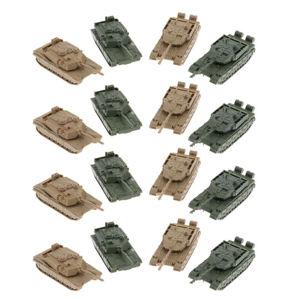 JWQFBC 16 Pieces Classic Heavy 4D Tank Plastic Model 1:144 Scale 36 ...