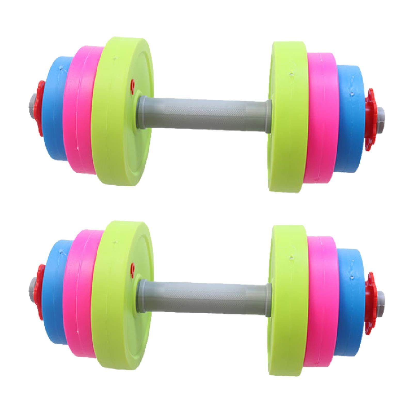 JWQFBC 2 Pieces Kids Dumbbell Toy Exercise Fitness Dumbbell for Ages 3 ...