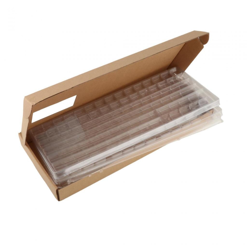 JWQFBC 3 Layers Keycap Storage Box w/ Lid Compartment Keycaps ...