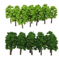 JWQFBC 40 Pieces 8cm 1:150 Scale Green Model Tree for Railway Park ...