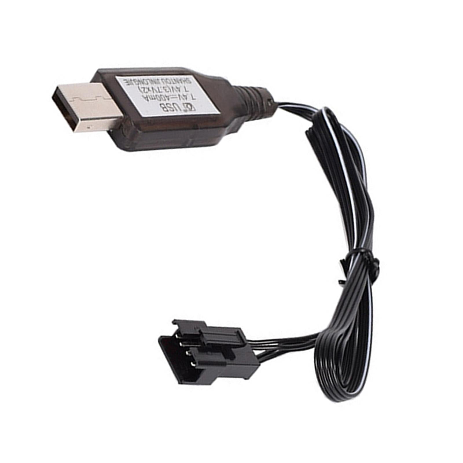 JWQFBC 7.4V USB Charging Cable 4-Pin LI Po Battery Overcharge ...