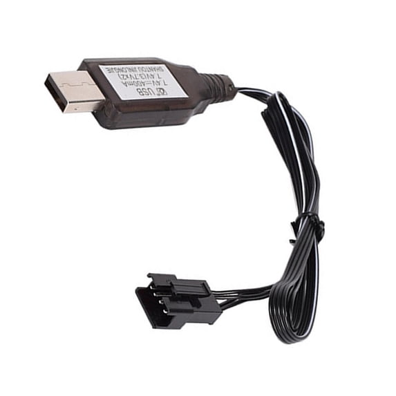 JWQFBC 7.4V USB Charging Cable 4-Pin LI Po Battery Overcharge ...