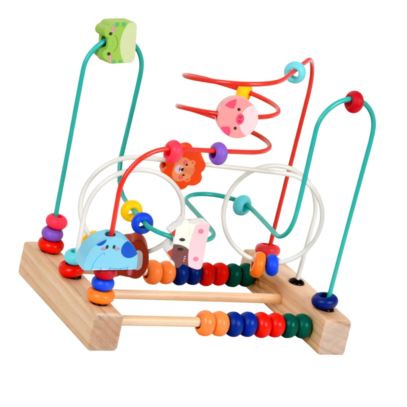 JWQFBC Bead Maze Toy Beads Roller Toy Spatial Reasoning Preschool Motor ...