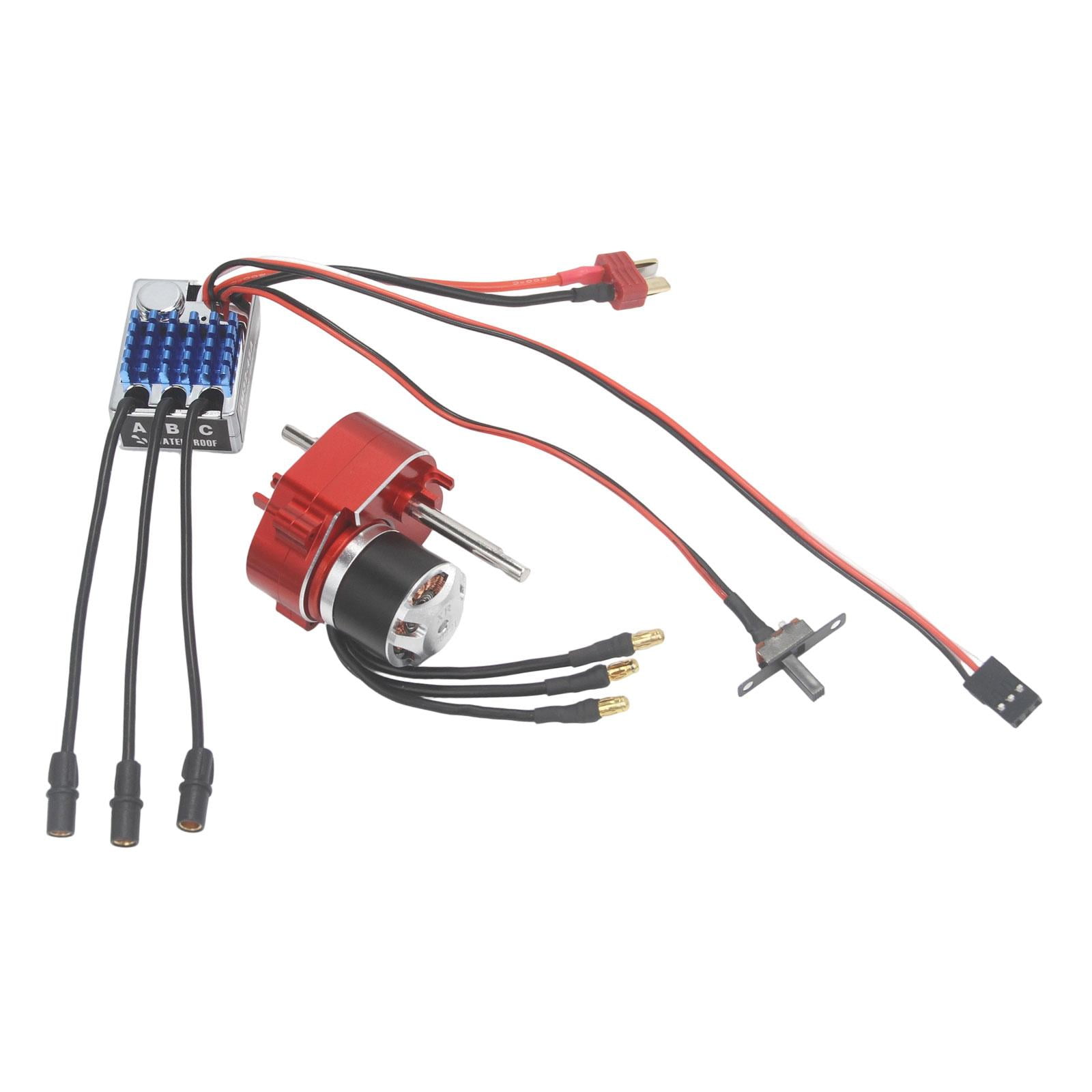 JWQFBC Brushless Motor Gearbox ESC Combo 23222600kv Motor for 1/12 RC ...