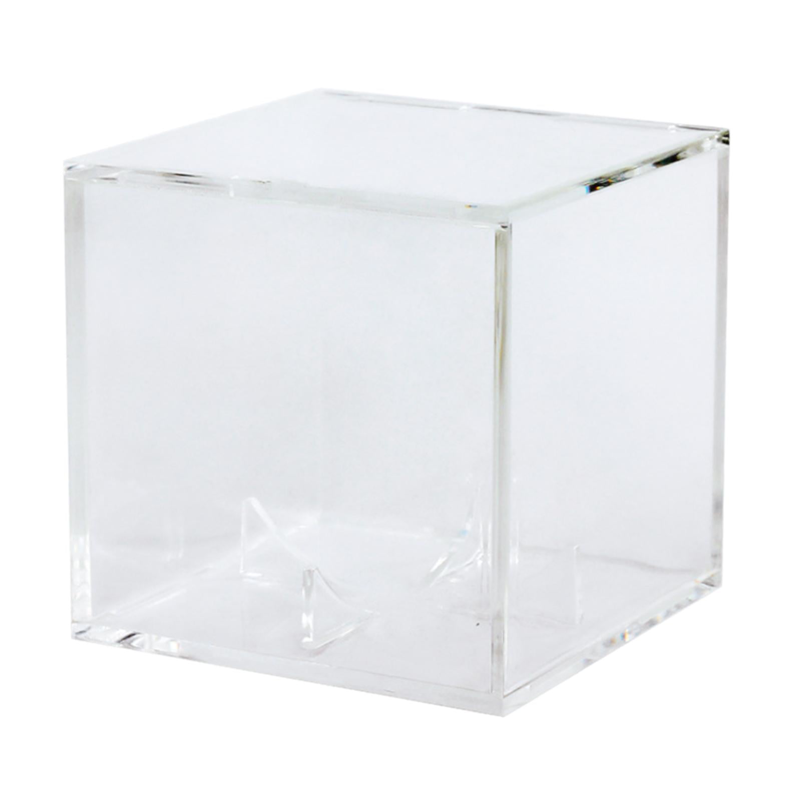 JWQFBC Clear Acrylic Baseball Box Cube Storage Box Sports Tennis Ball ...