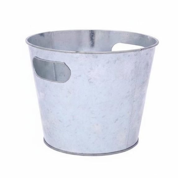 JWQFBC Galvanized Ice Bucket Galvanized Drink Container Simple to ...