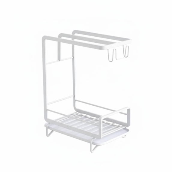 JWQFBC Kitchen Sink Organizer Rack Draining Design Sponge Holder with ...
