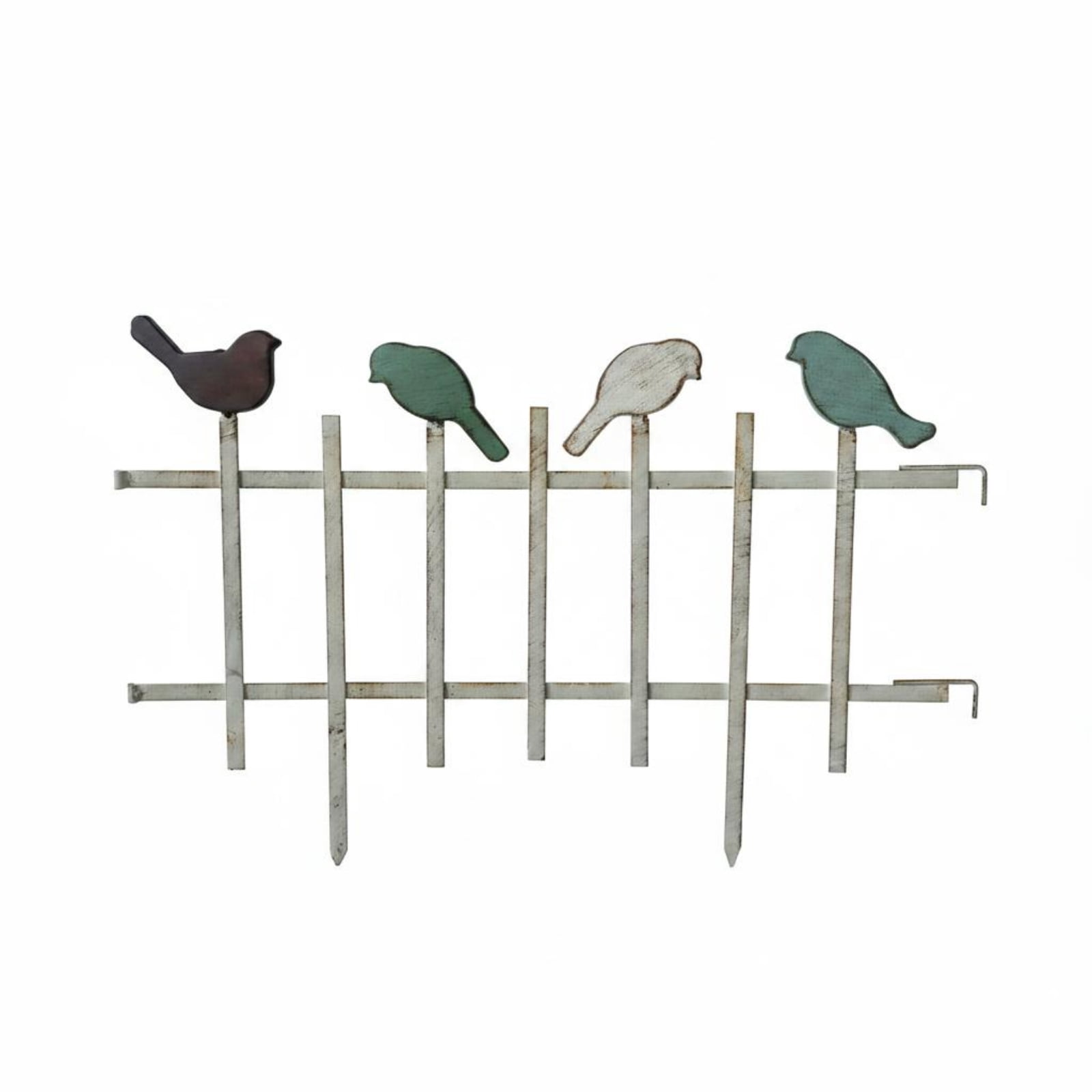 JWQFBC Metal Garden Fence Easy to Install Decorative Iron Fence Wrought ...