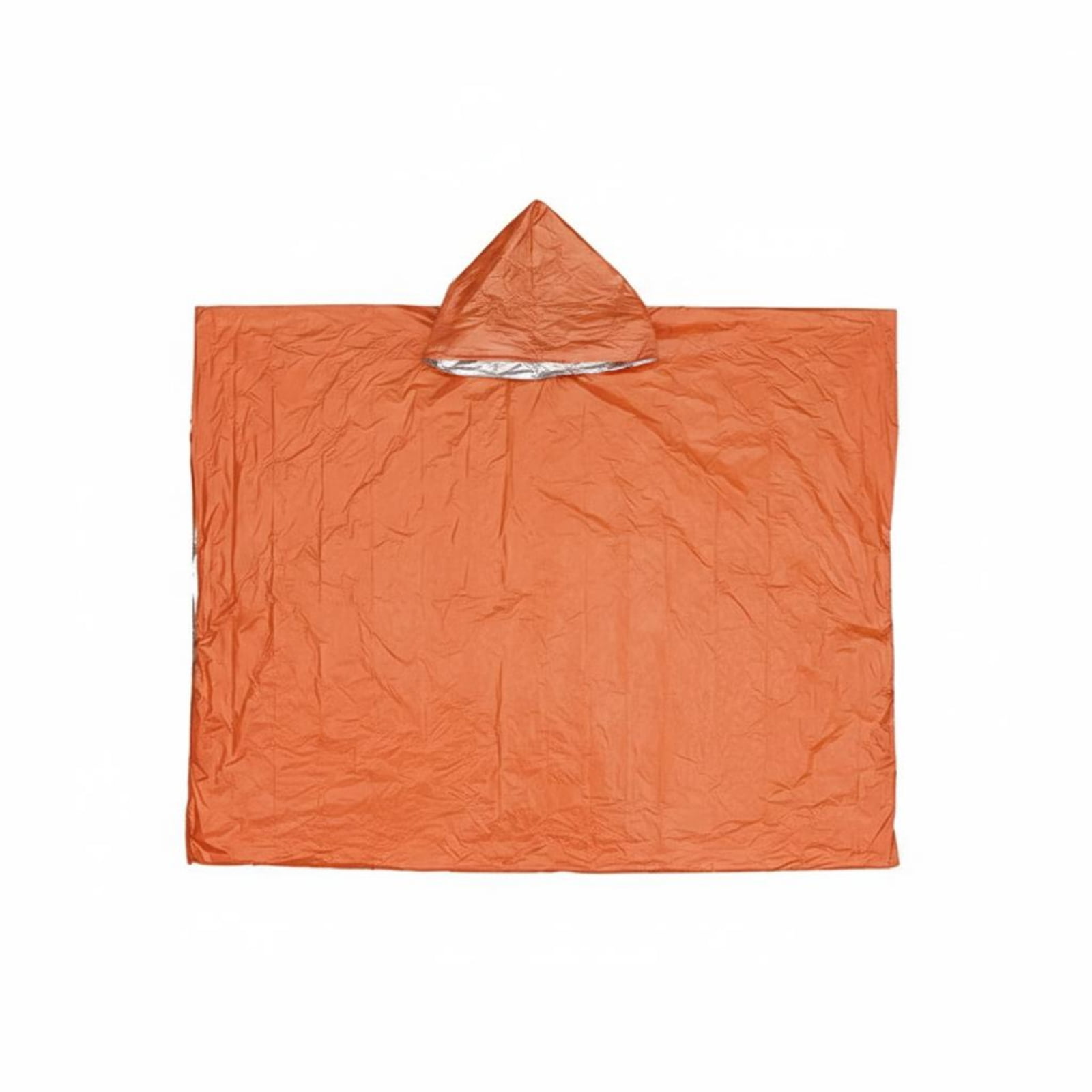 JWQFBC PE Foil Rain Poncho Thermal Insulation Long Hooded Rain Poncho ...