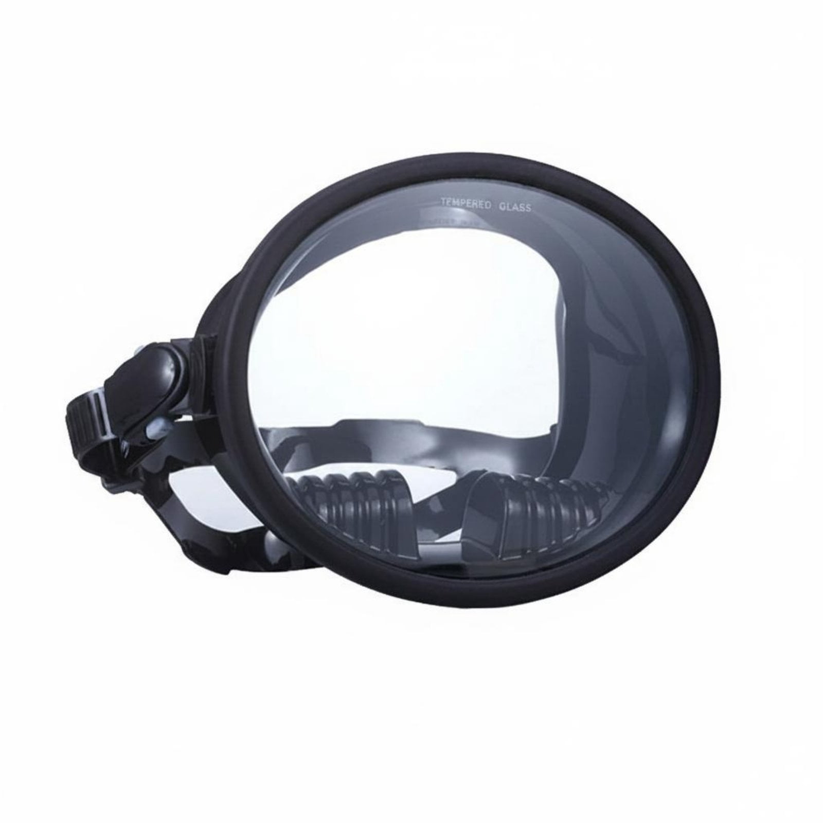 JWQFBC Panoramic Snorkel Facepiece Adjustable Strap Single Lens Dive ...