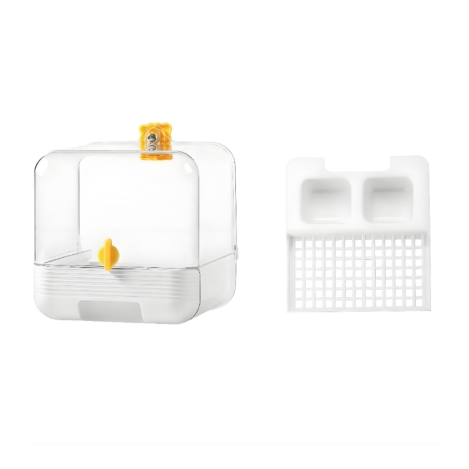 JWQFBC Parrot Bathing Tub Multi Function External Bird Bath Water ...