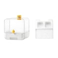 JWQFBC Parrot Bathing Tub Multi Function External Bird Bath Water ...