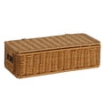 JWQFBC Rattan Storage Box with Lid Rattan Storage Box Rectangular ...