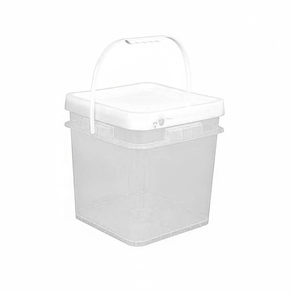 JWQFBC Square Bucket with Lid Versatile Use Square Bucket with Lid Fall ...
