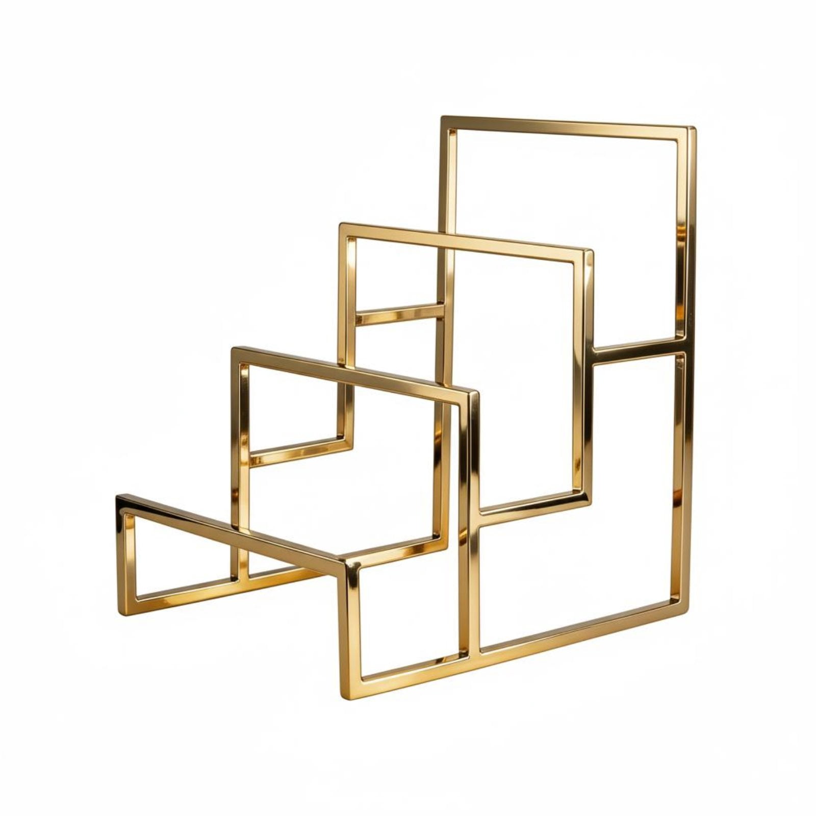 JWQFBC Stainless Steel Clutch Stand Multi-Tier Metal Wallet Display ...