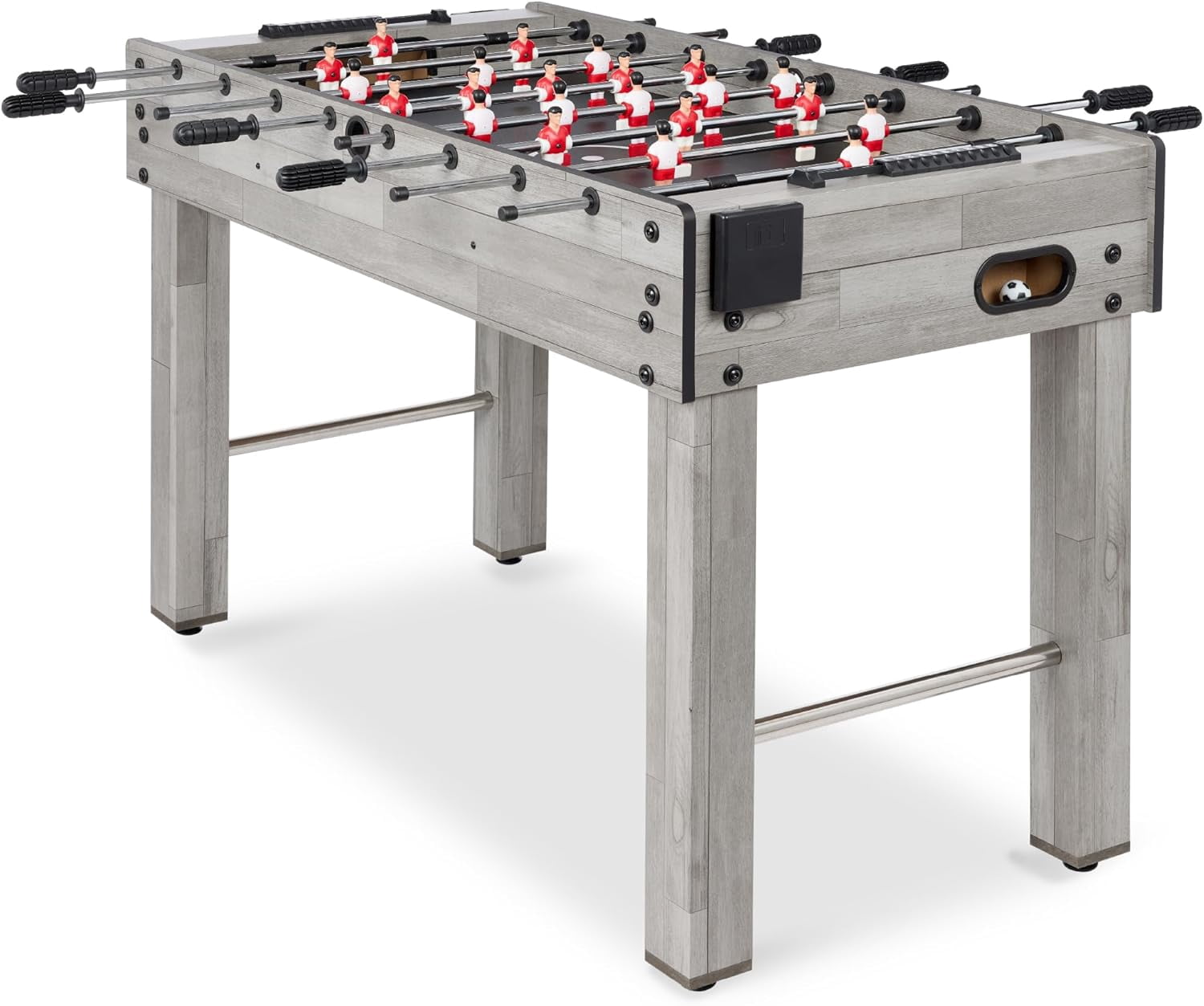 JWRWEF 48in Competition Foosball Table for Home & Game Room, Full-Size ...