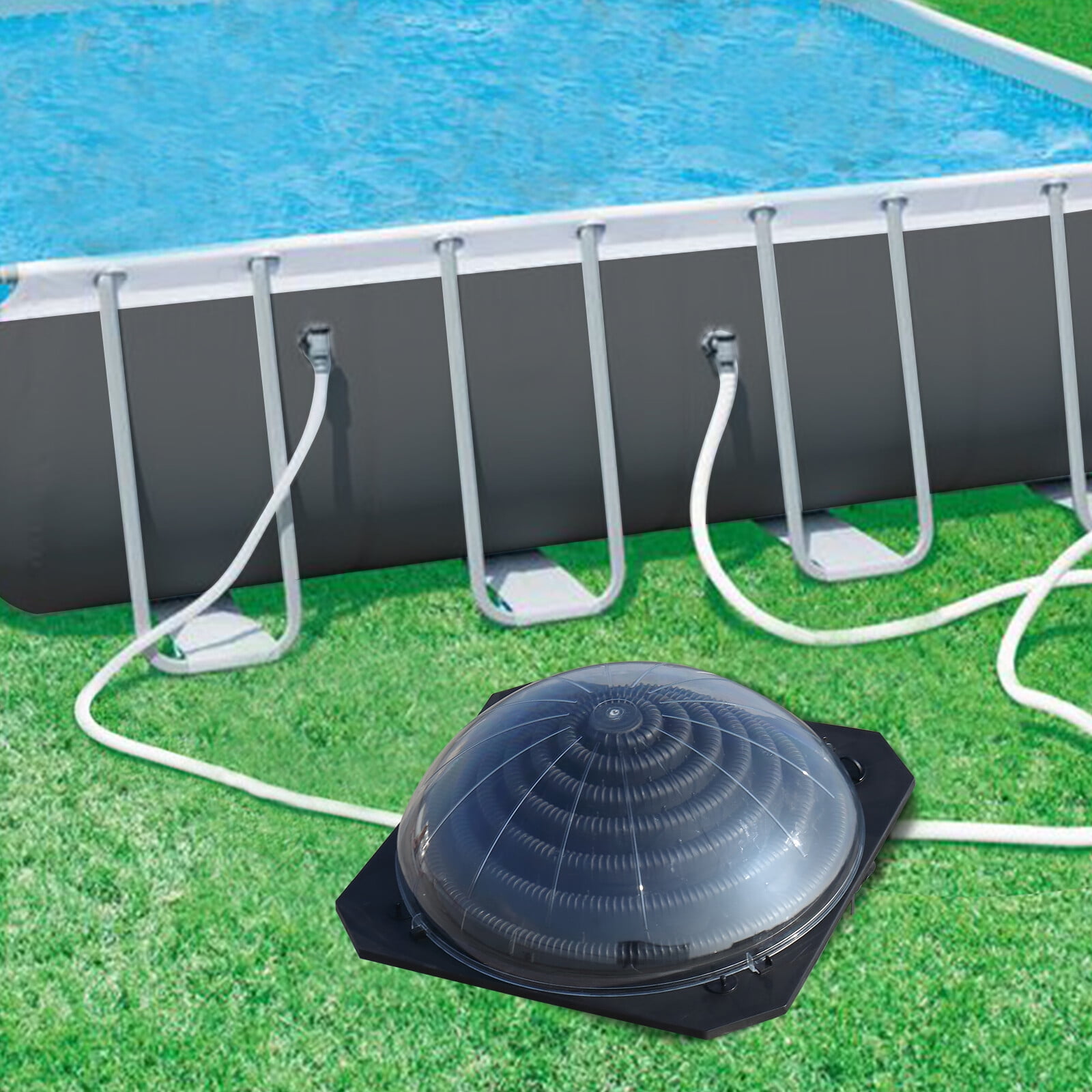 JWRWEF Solar Pool Heater for Above Ground Inground Pool Warmers ...
