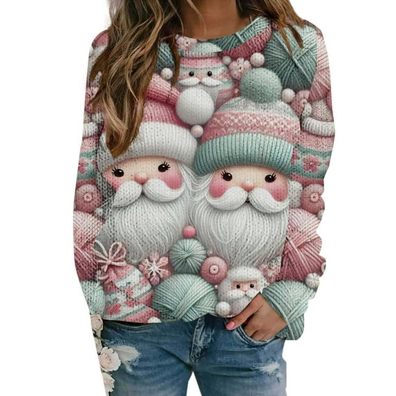 JWSVBF Christmas Day Sweatshirt for Women Womens Sweatshirt Casual New ...