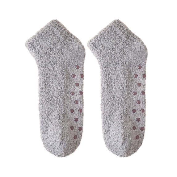 JWSVBF Fuzzy Socks for Women Low Cut Scrunch Fleece Sleep Running ...