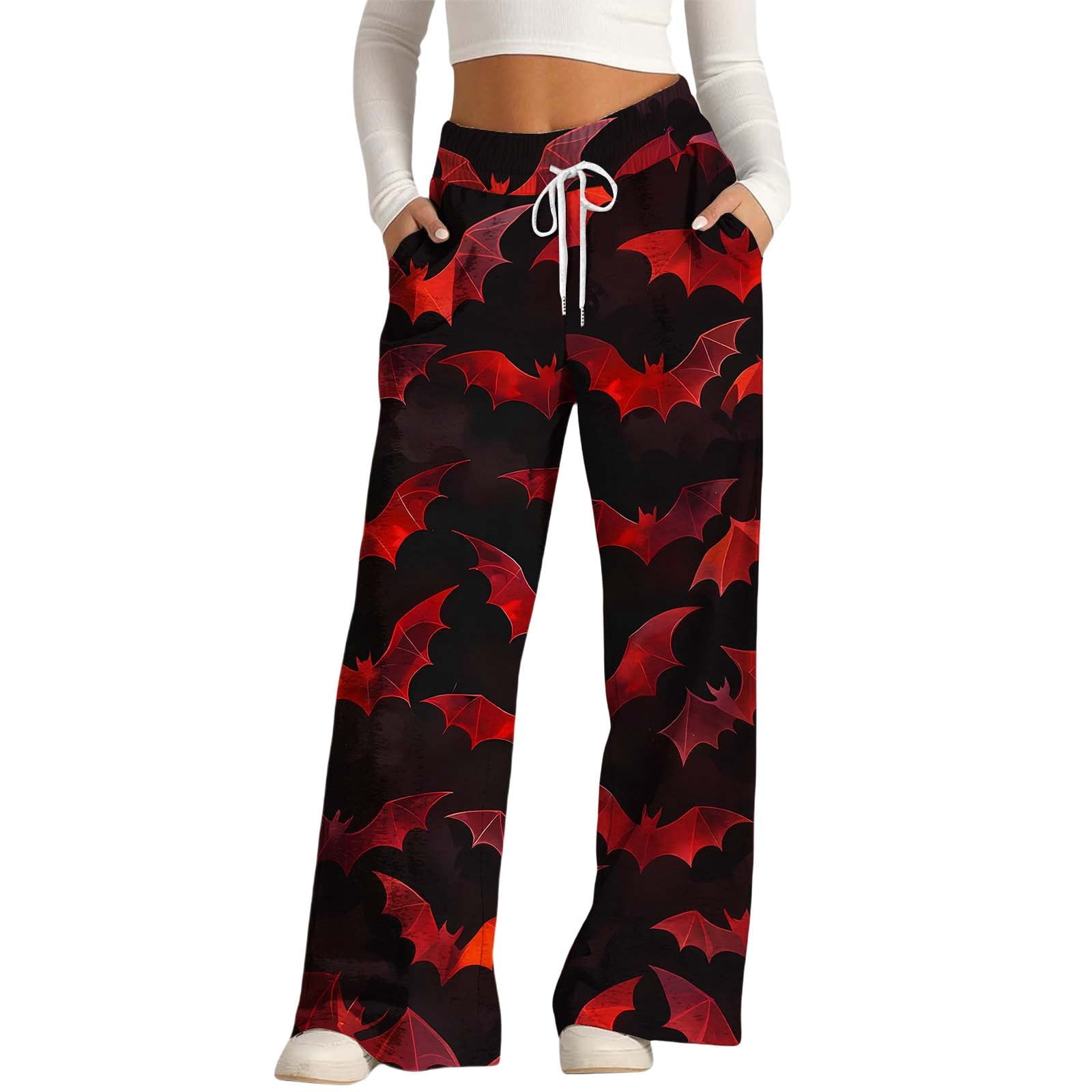 JWSVBF Scrub Pants for Women Halloween Pajamas with Pocket Business ...