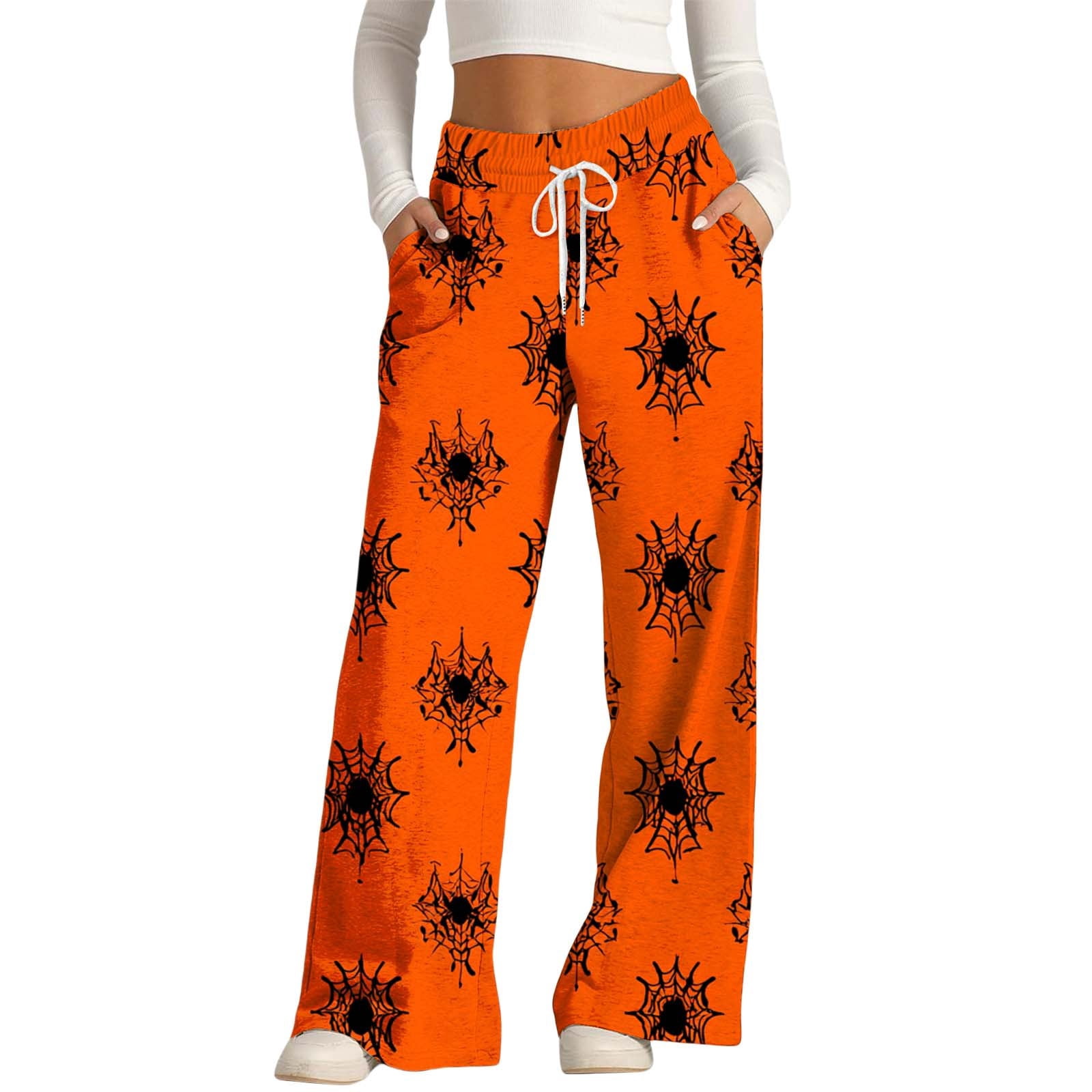 JWSVBF Scrub Pants for Women Halloween Pajamas with Pocket Business ...