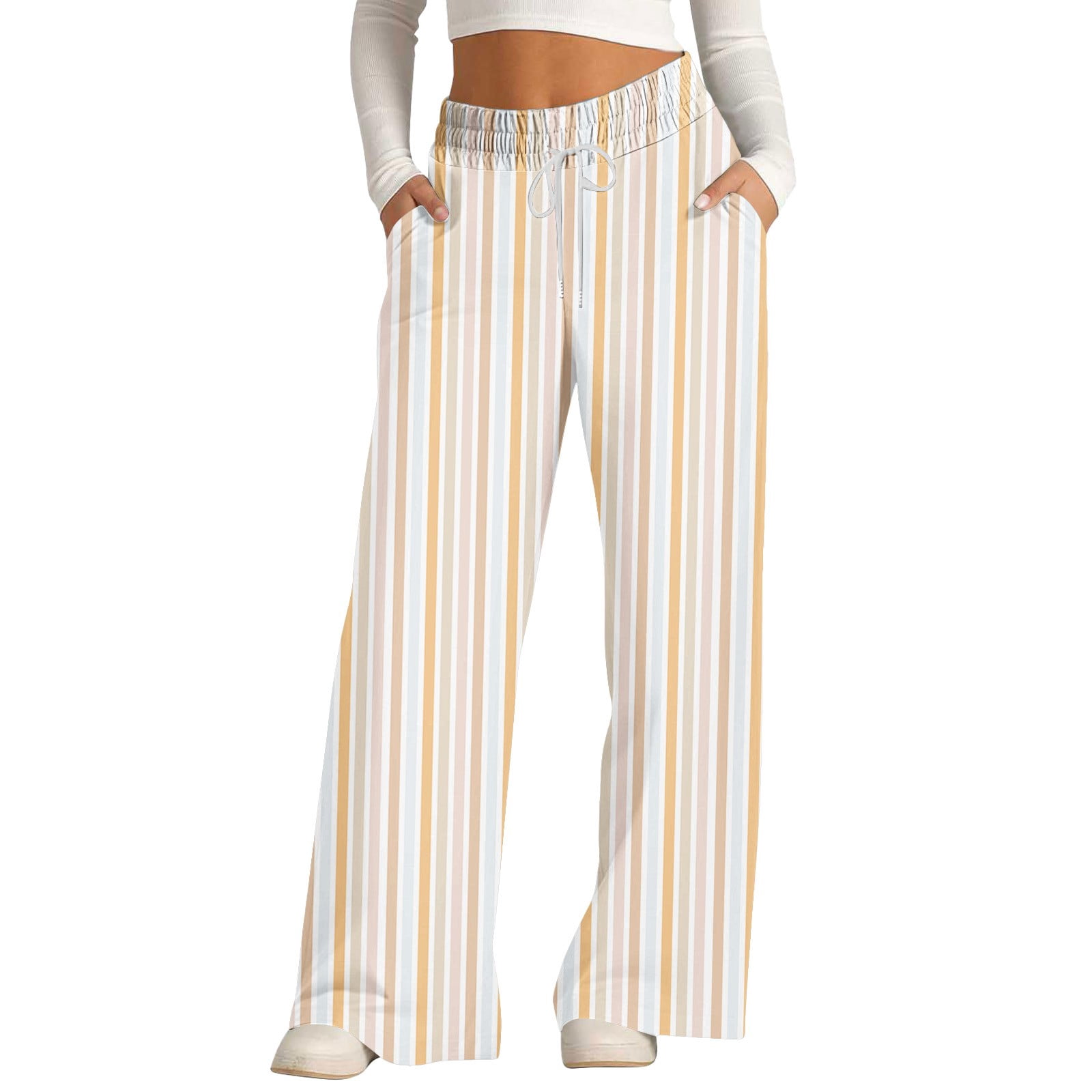 JWSVBF Scrub Pants for Women Pajamas with Pocket Business Casual Lossen ...