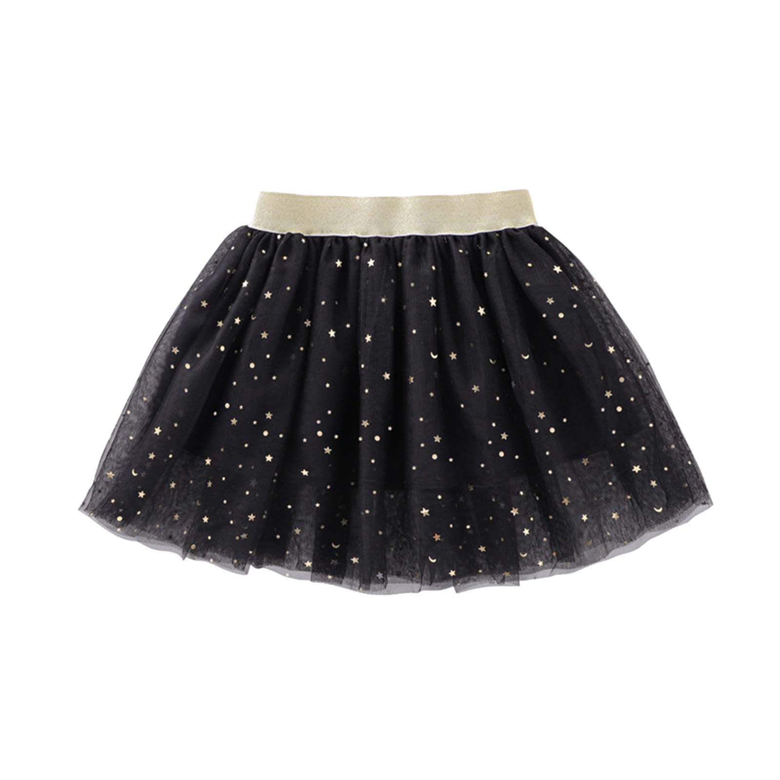 JWZUY 2-14 Years Toddler Kids Teen Girls Mini Tutu Skirt Stars Print ...