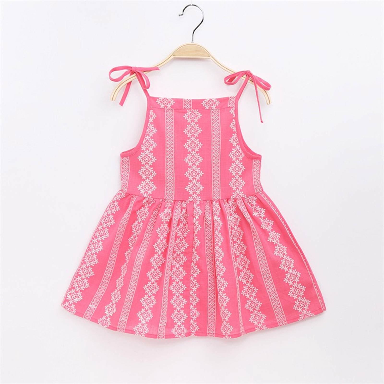 JWZUY (9 Months-5 Years) Girl's Halter Dress Midget Sleeveless Cotton ...
