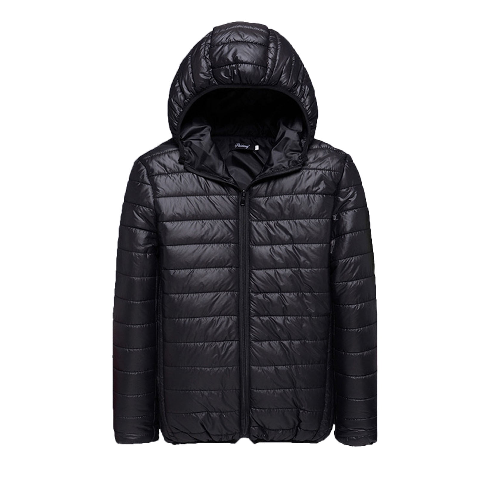 JWZUY Hooded Cotton Padded Puffer Jacket Winter Coats for Men Winter ...