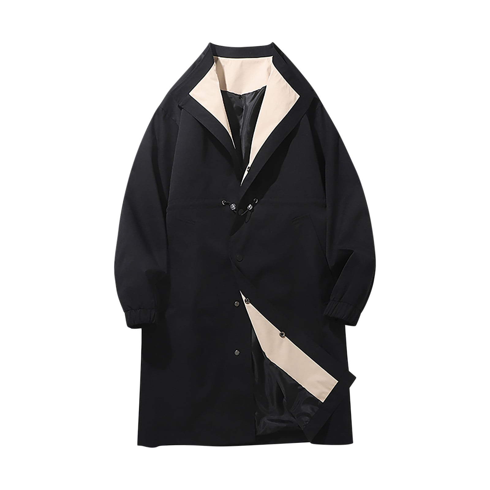 JWZUY Long Raincoat for Men's Fall and Winter Fashion in a Lightweight ...