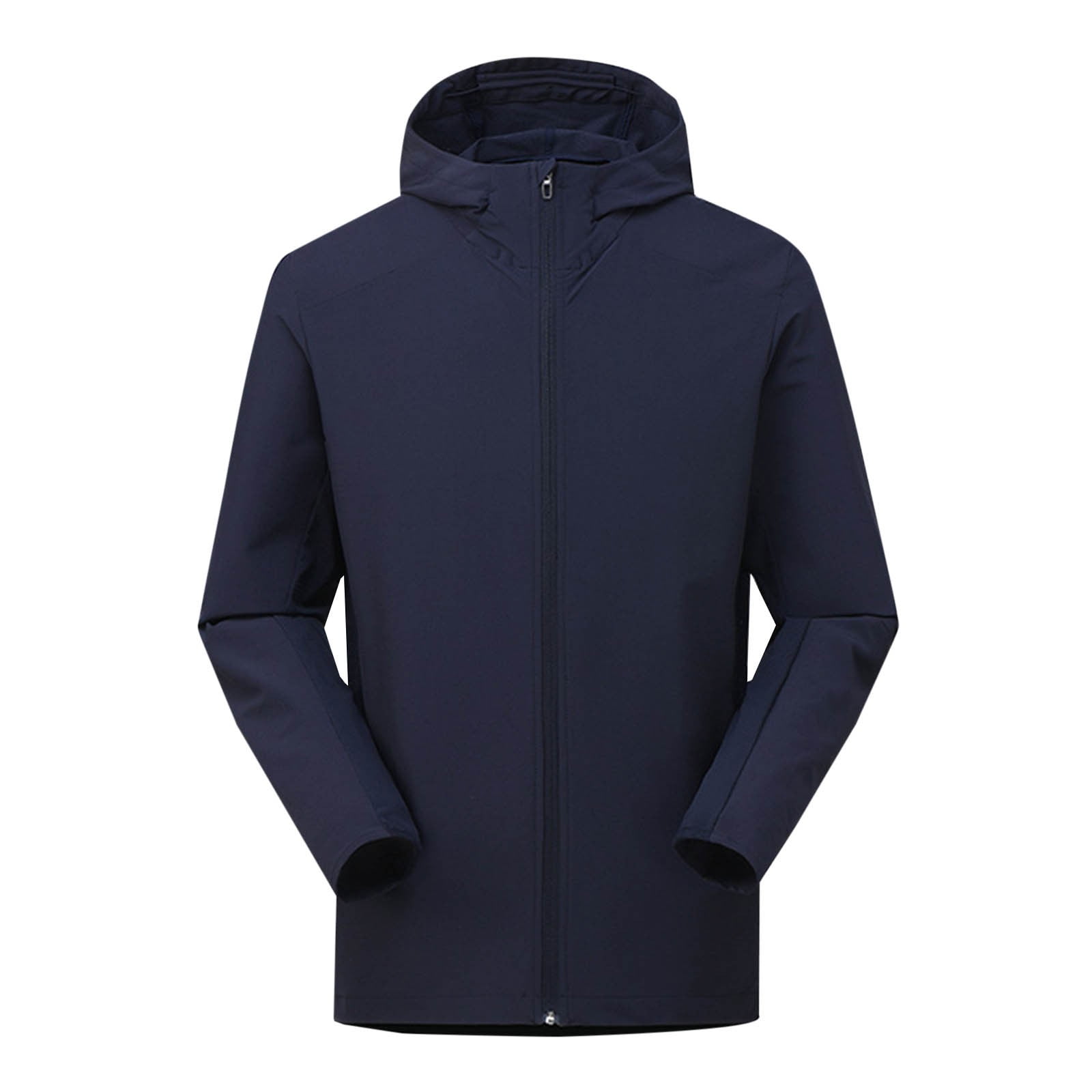 JWZUY Men's Lightweight Softshell Jacket with Full-Zip and Zipper ...