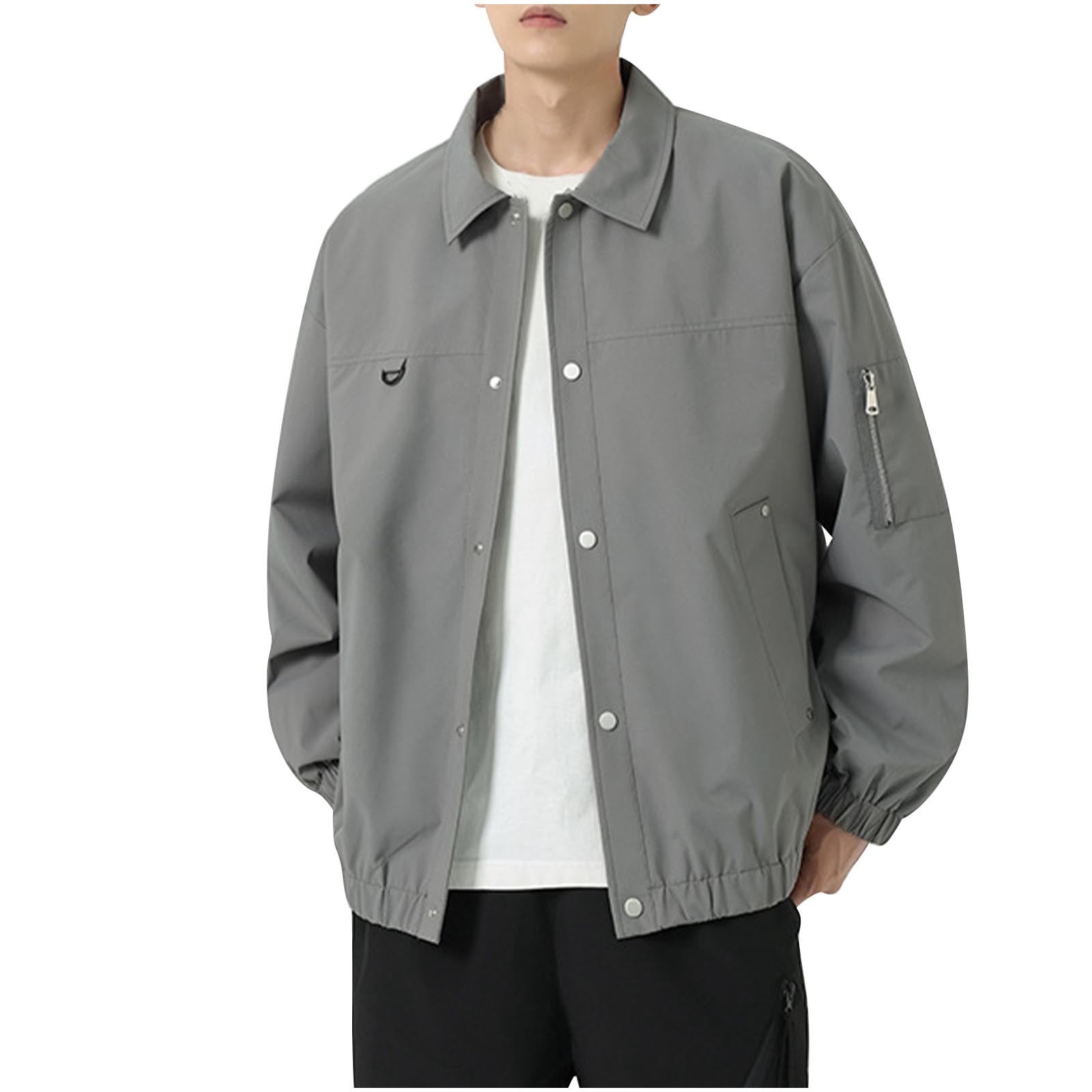 JWZUY Men's Waterproof Jacket Outdoor Hood Windbreaker Hooded Jacket ...