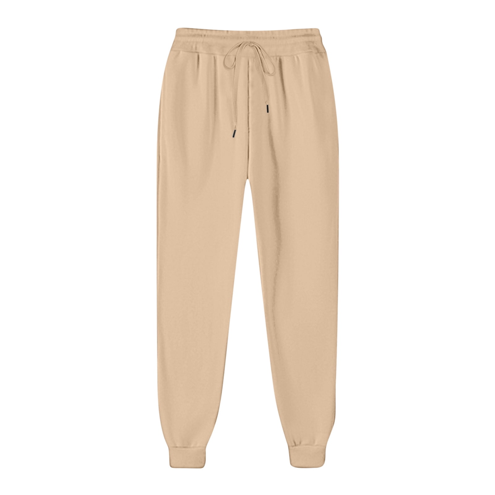 JWZUY Women's Casual High Waisted Pants with Drawstring and Multi ...