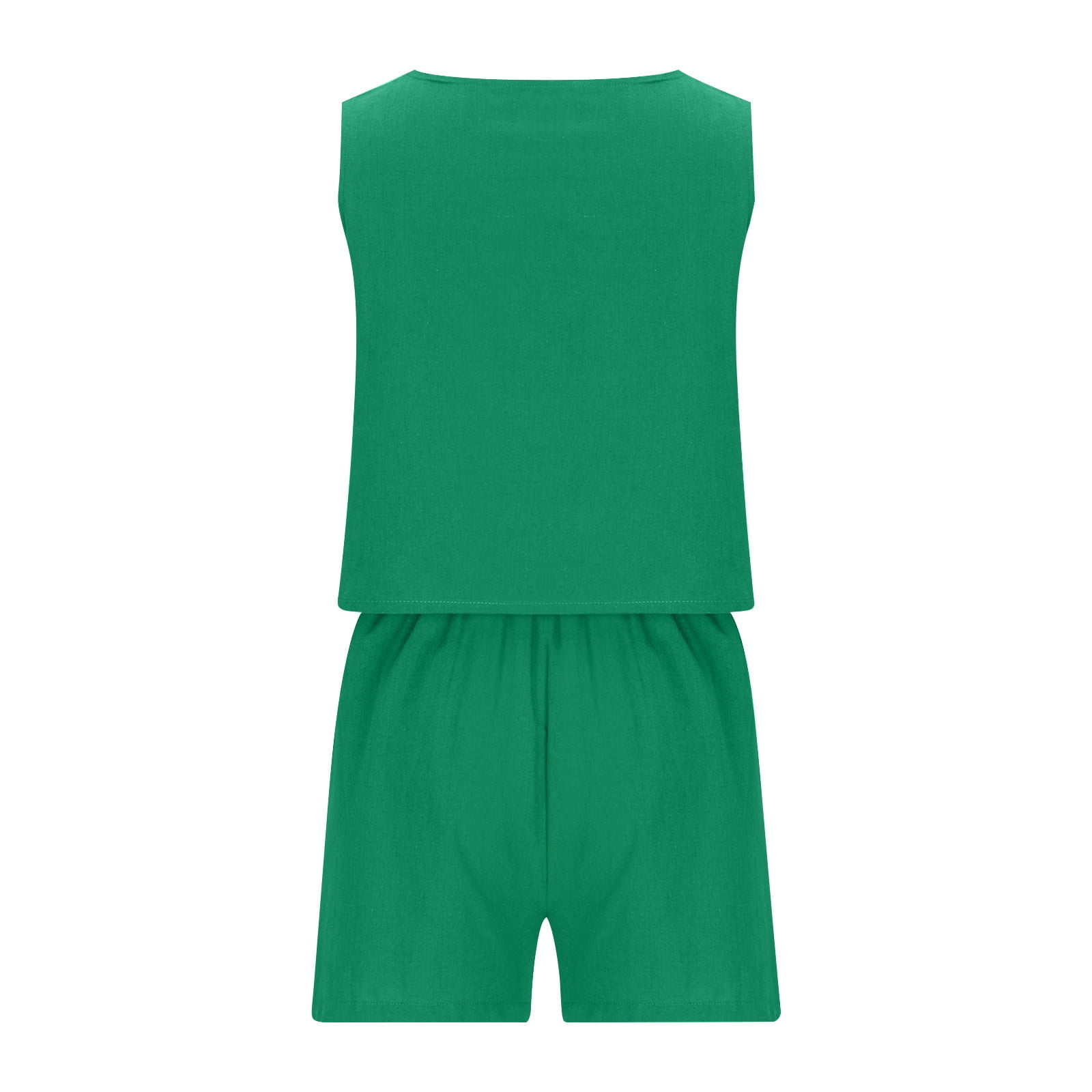 JWZUY Womens Square Neck 2023 Trendy 2 Piece Outfits Crop Tops Linen ...