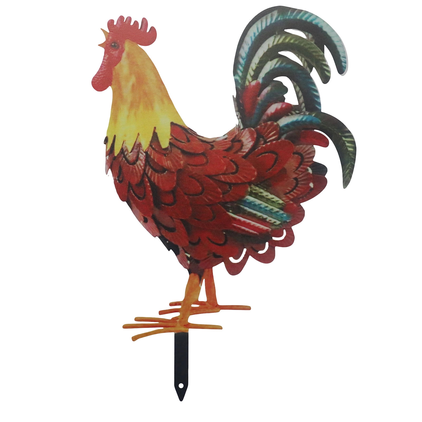 JWZZYD Pheasant Metal Garden Stake, Realistic Printed Bird Yard Art ...