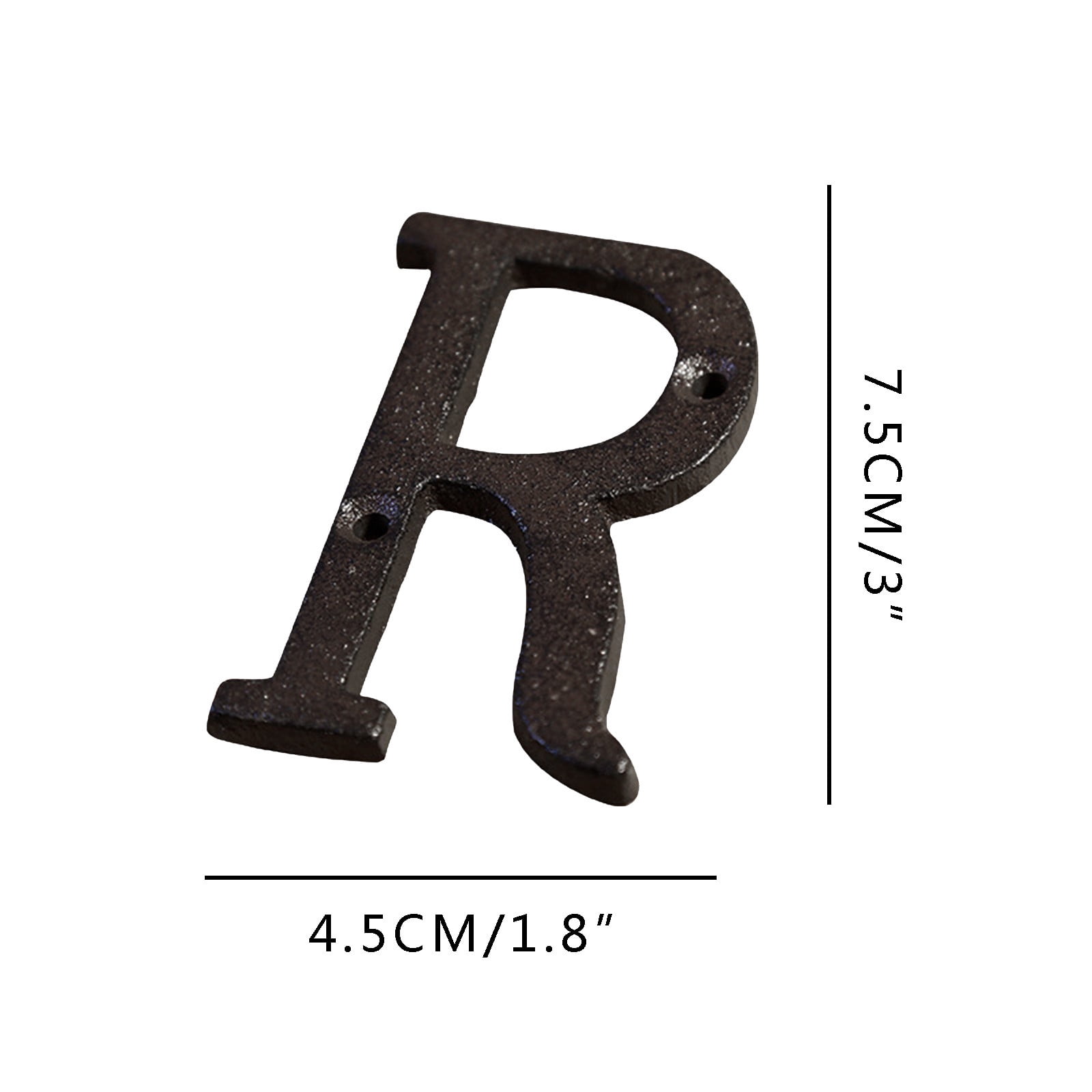 JWshufel Alloy Wrought Iron Letters with Screws DIY Antique Industrial ...