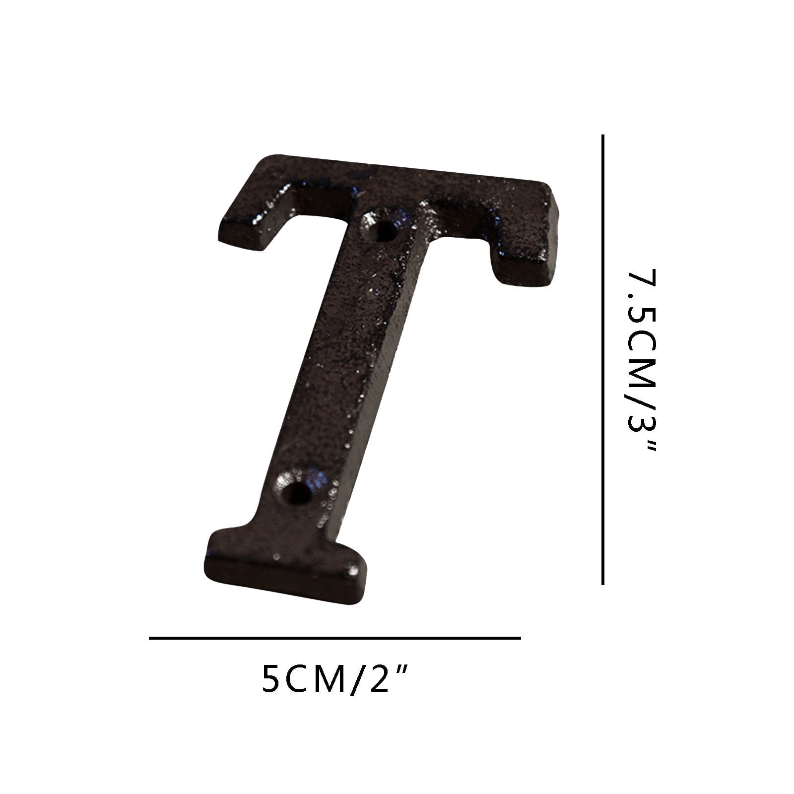 JWshufel Alloy Wrought Iron Letters with Screws DIY Antique Industrial ...