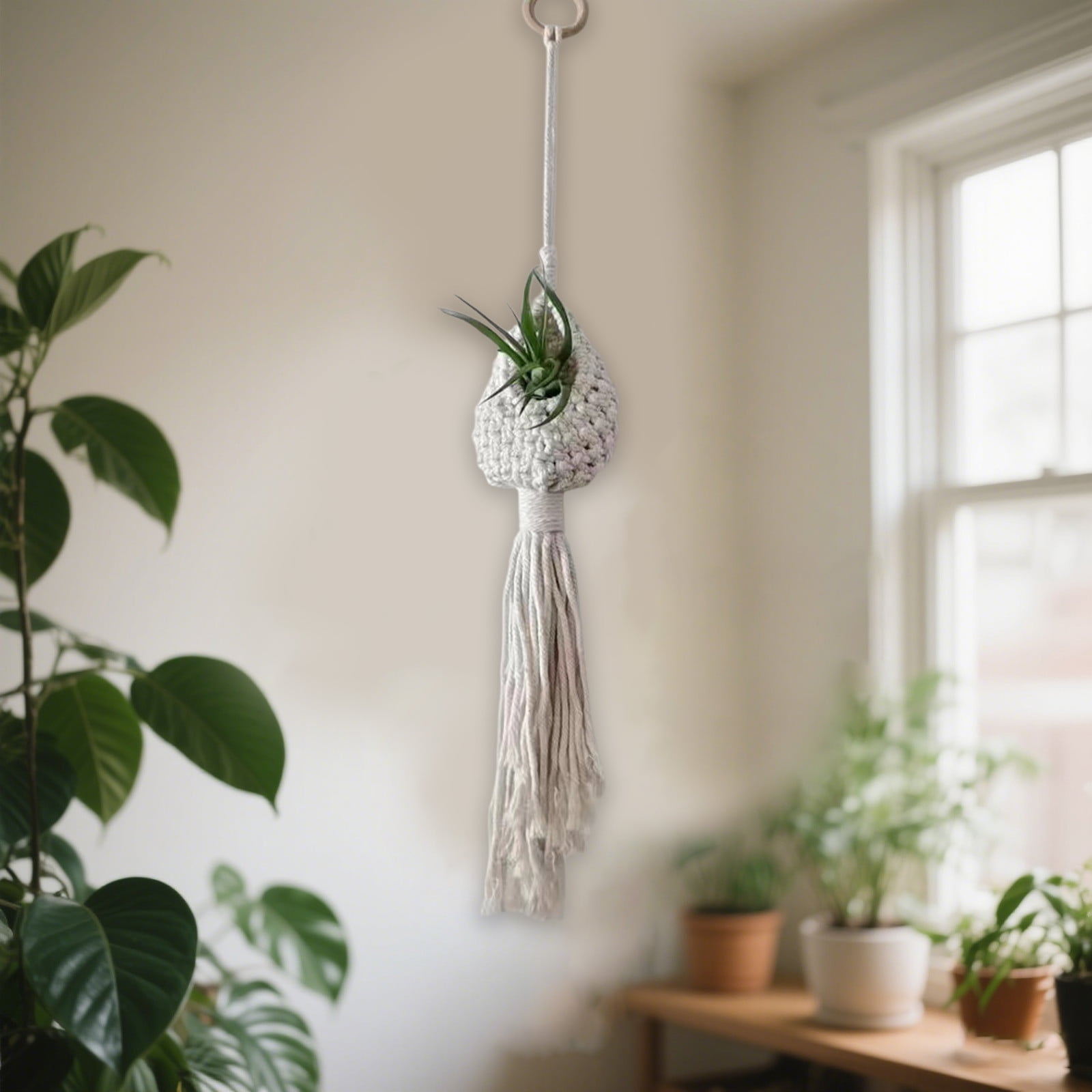 JWshufel Hanging Vegetable Storage Basket Fishnet Bag Kitchen Organizer ...