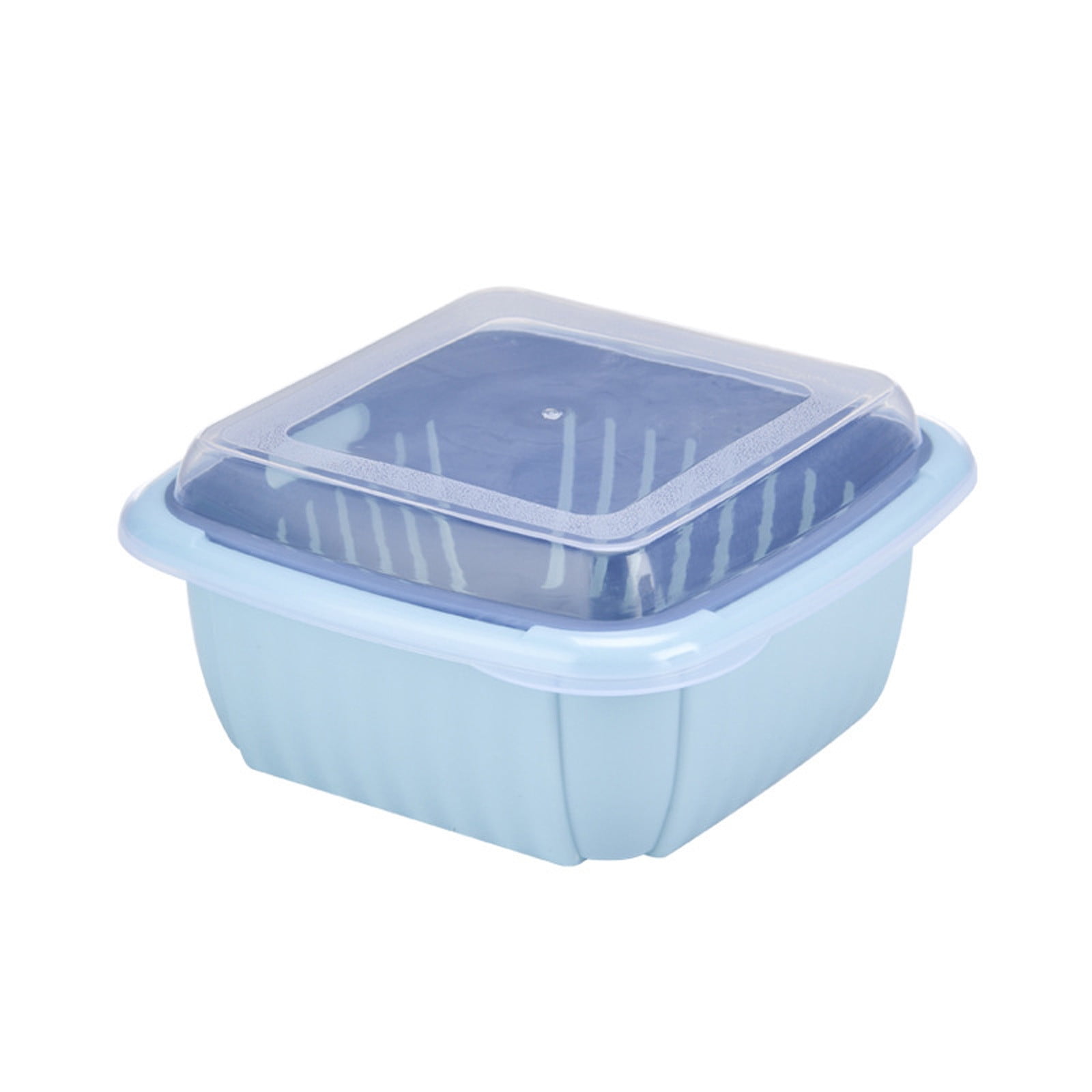 JWshufel Kitchen Storage Solution Double Layer Drainage Basket for ...