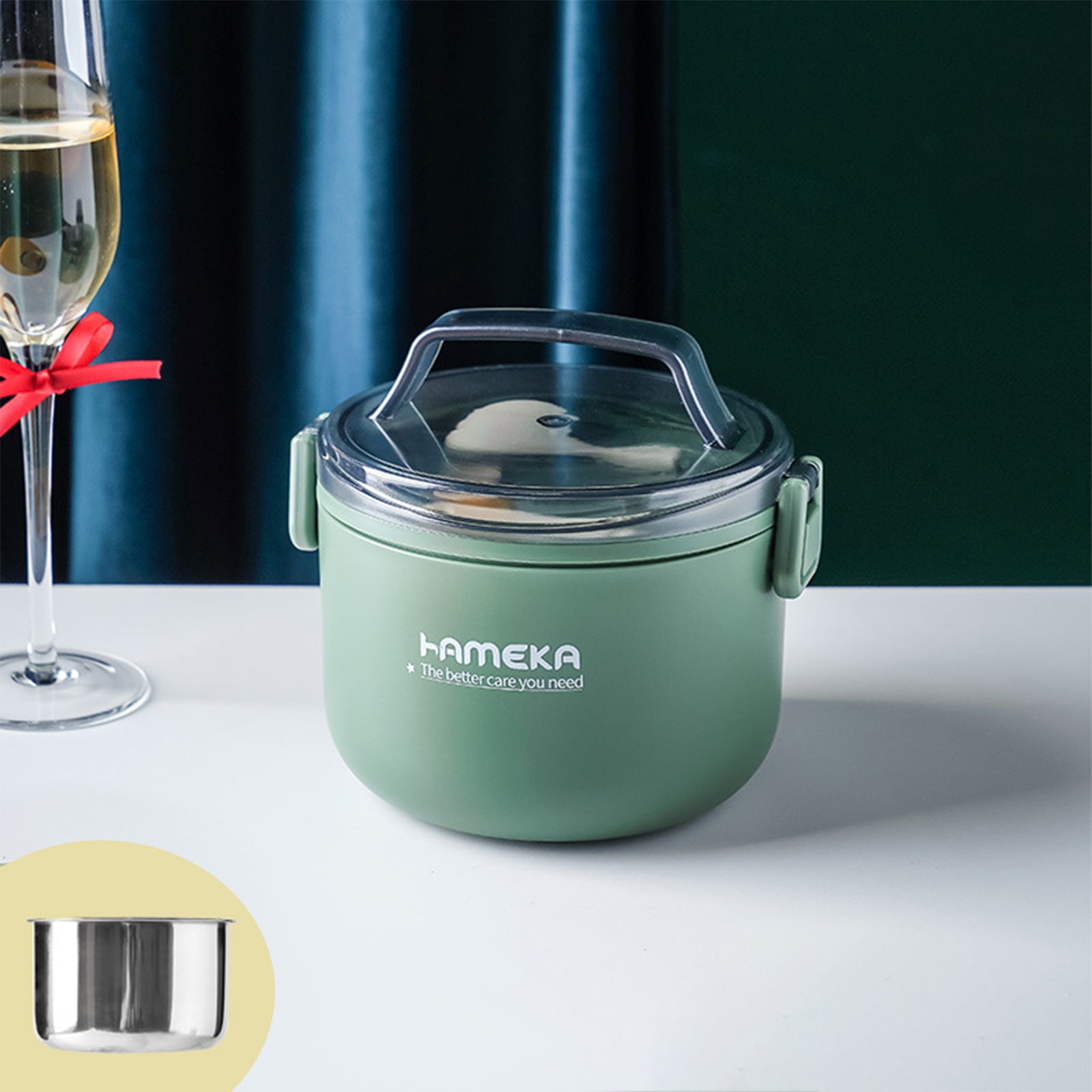 JWshufel Leak Proof Stainless Steel Bento Lunch Box for Adults and Kids ...