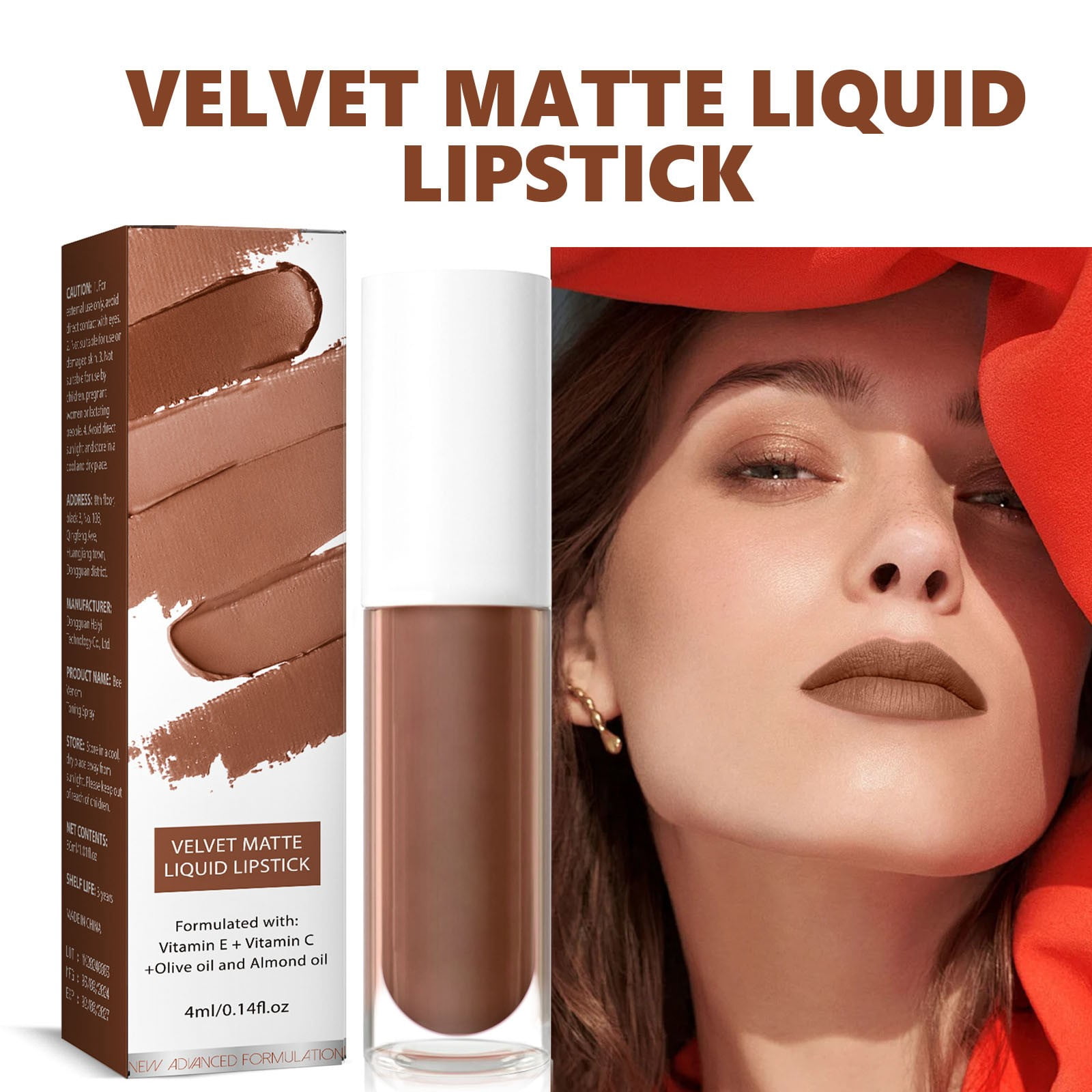 JWshufel Long lasting Milk Cream Lip Gloss Velvet Matte Lipstick Non ...
