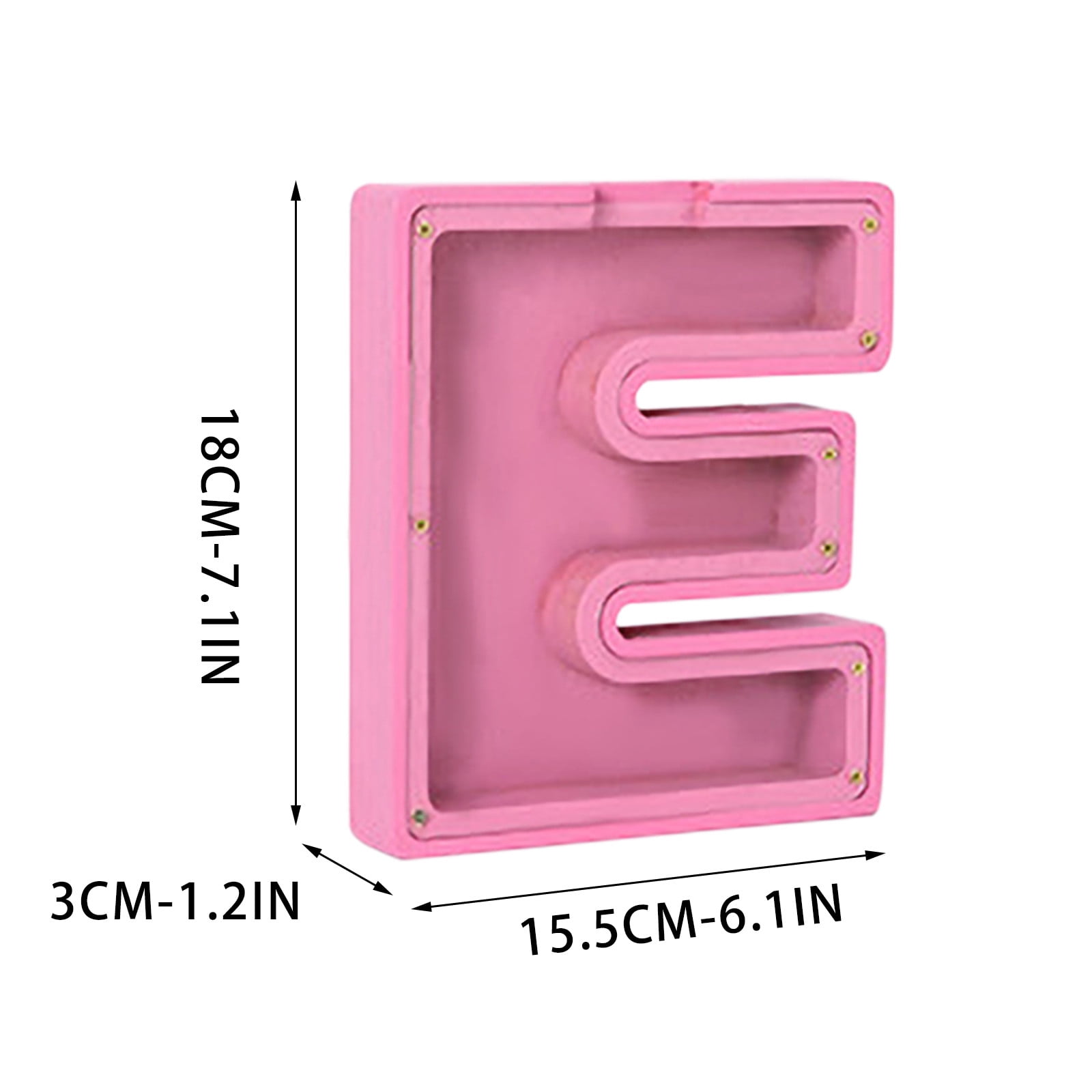 JWshufel Personalized Alphabet Letter Wooden Money Bank DIY Name Gift ...