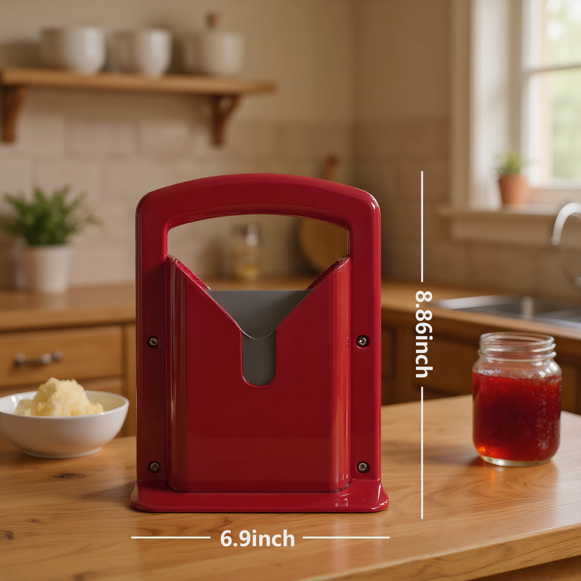 JWshufel Portable Bagel Slicer Guillotine for Toasted Snacks Suitly Cut ...