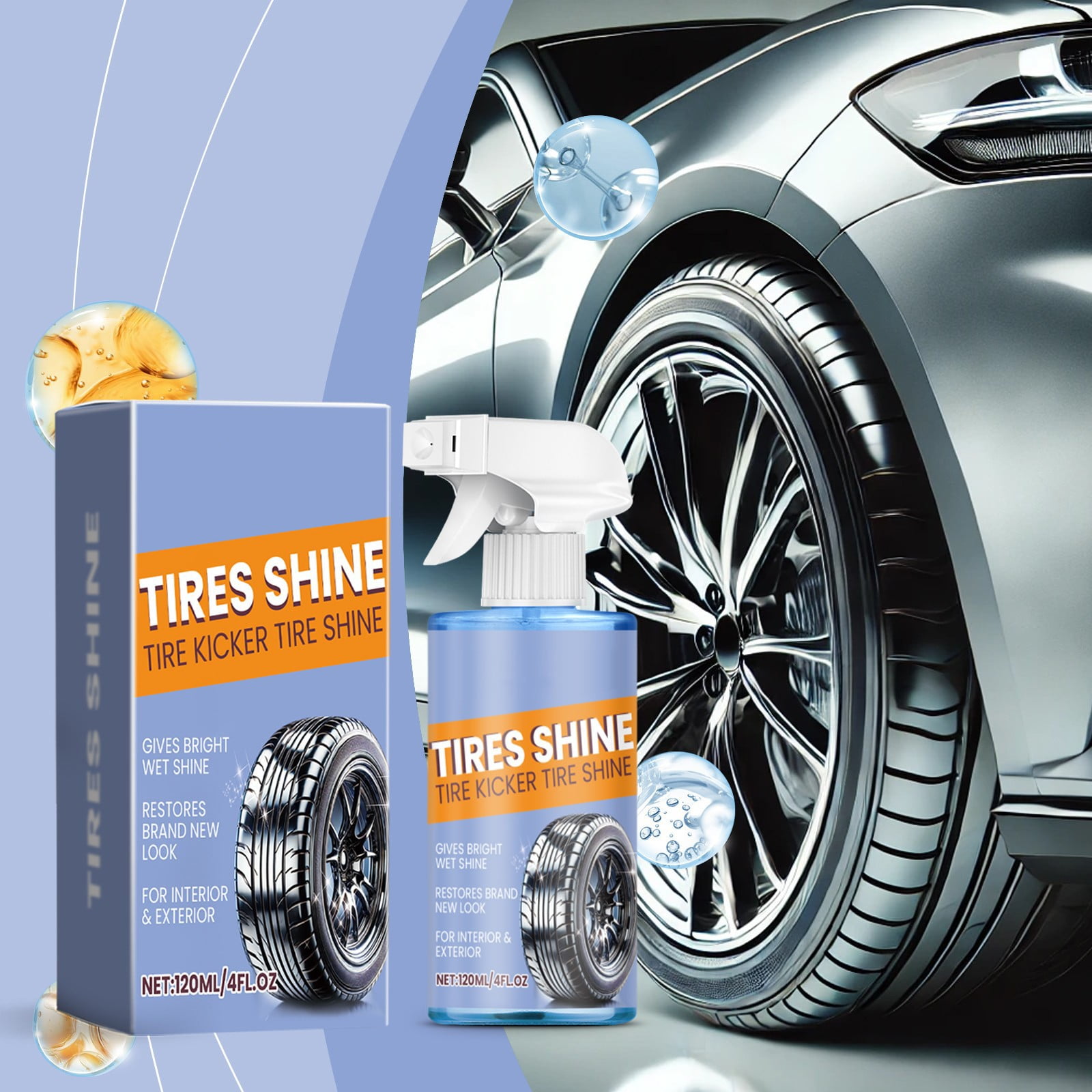 JWshufel Premium Car Tire Coating Agent Tire Protection Oil Long ...