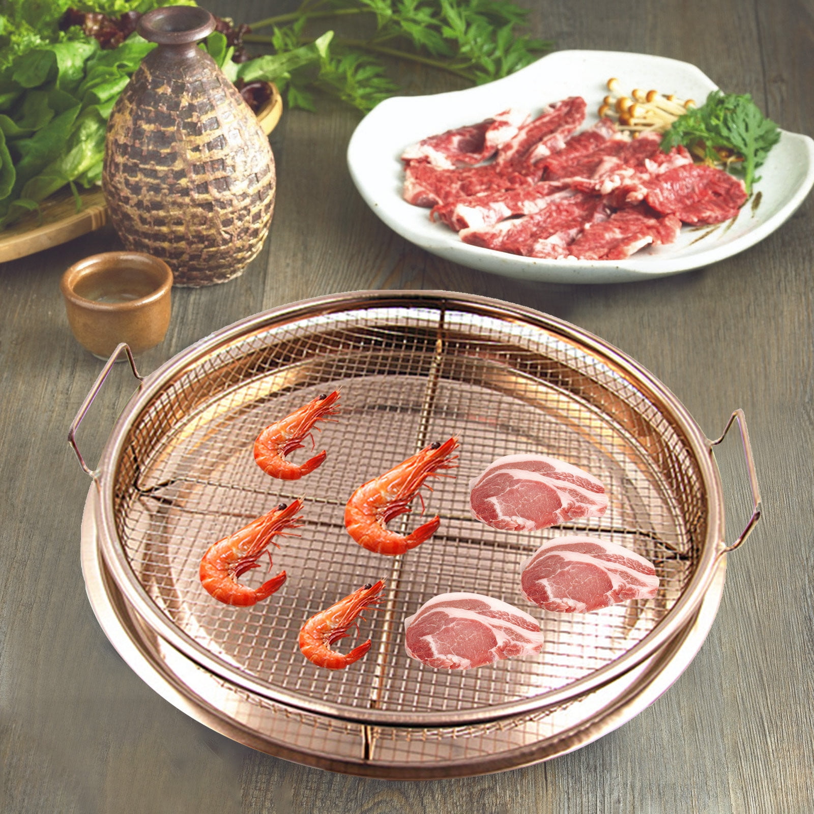 JWshufel Stainless Steel Oven Fryer Basket Set Non stick Baking Tray ...