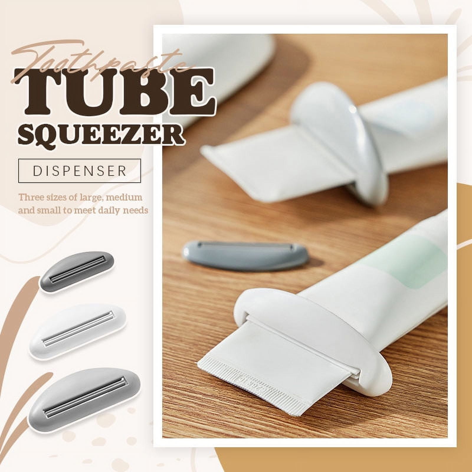 JWshufel Toothpaste Tube Squeezer Dispenser Easy to Use Plastic Tool ...