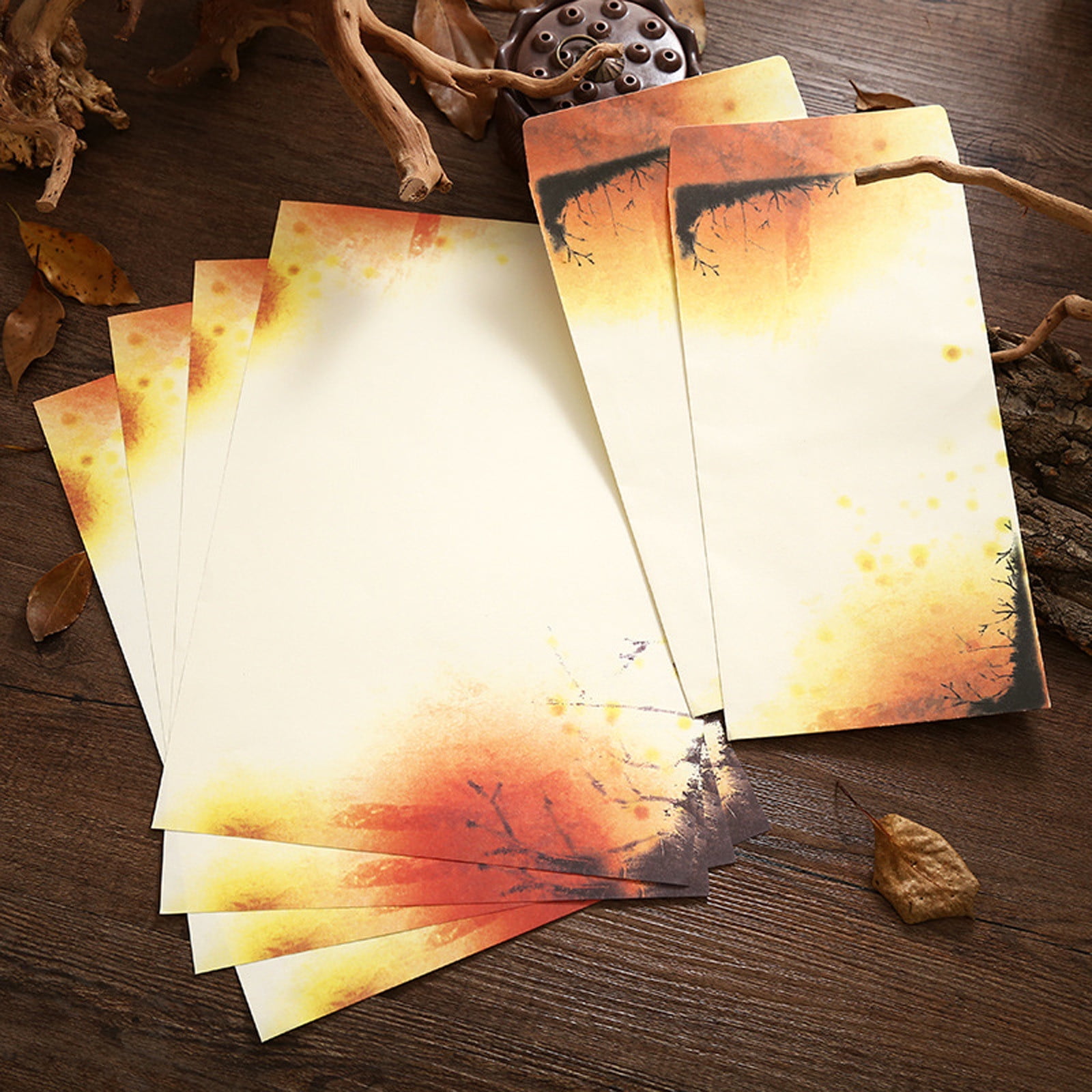 JWshufel Vintage Style Stationery Set with Beautiful Patterns for ...