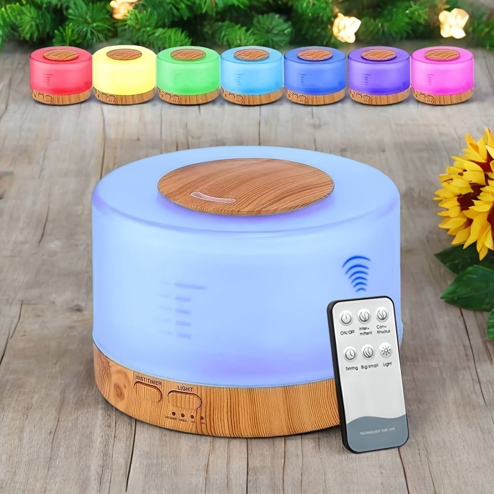 JX 2025 16.91oz Premium AromaMist Essential Oil Diffuser - Air Quality Humidifier with Remote ...