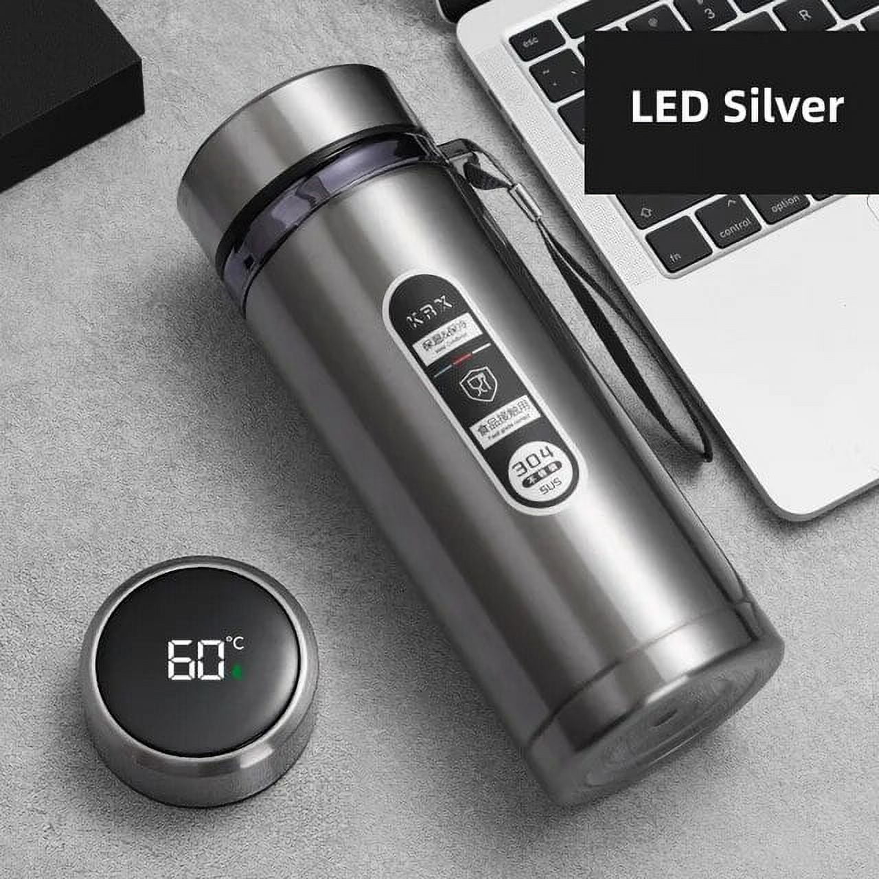 JX 2025 800ML-1Liter Stainless Steel Thermos Bottle with LED Temperature Display Sus304 Tea ...