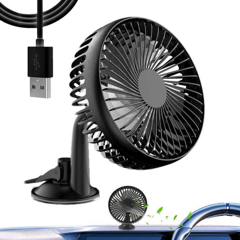 JX 2025 Car Cooling Fans 12V Plug in Adjustable Fan Portable Fan ...
